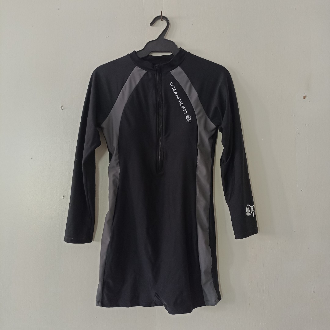 Rash guard swim wear one piece jumpsuit, Women's Fashion, Swimwear ...