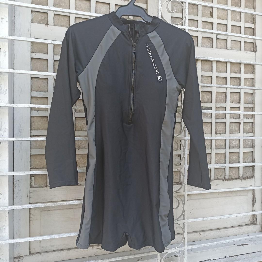 Rash guard swim wear one piece jumpsuit, Women's Fashion, Swimwear ...