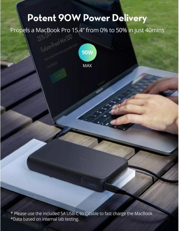 RAVPower PD Pioneer Power Bank 30000mAh/15000mAh/20000mAh 90W/30/60 2 ...