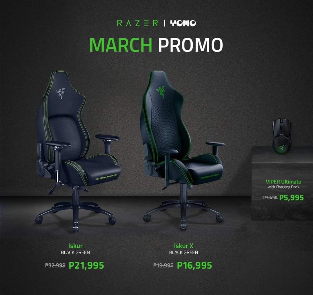 Razer Iskur / Iskur X Gaming Chair, Furniture & Home Living, Furniture ...