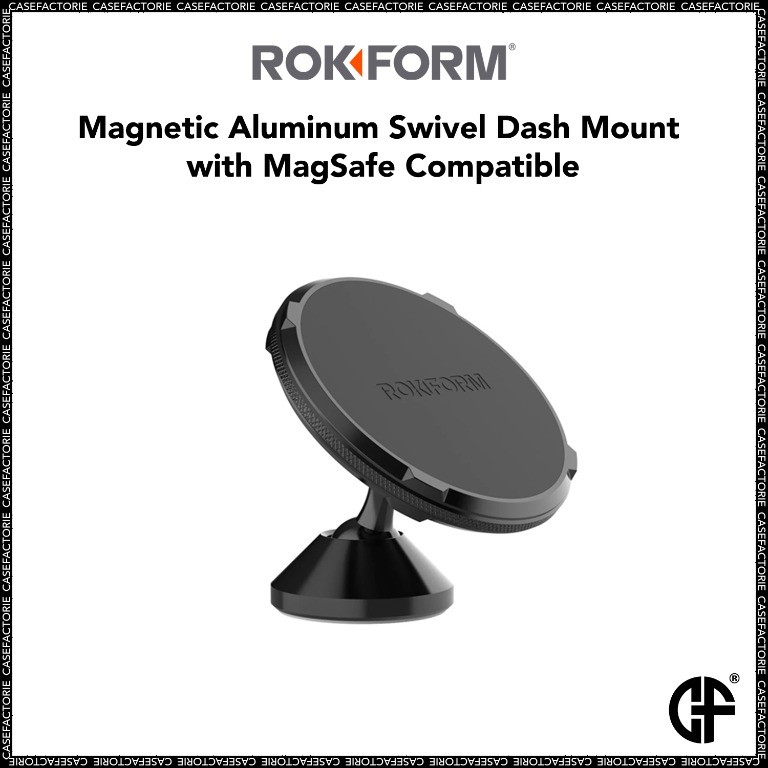 ROKFORM Magnetic Aluminum Swivel Dash Mount with MagSafe Compatible ...