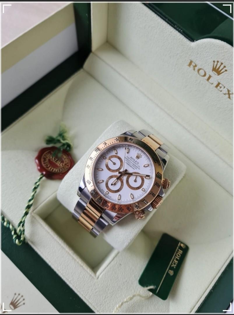 Rolex Daytona APH Dial Hald Gold 116523 Full Set, Luxury, Watches on ...