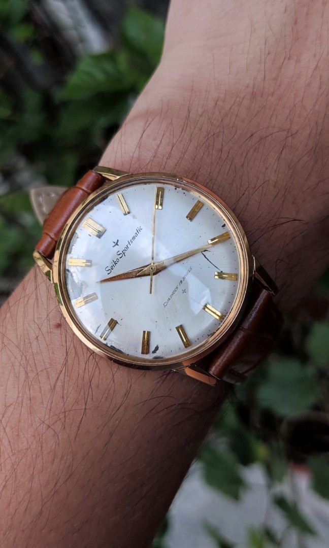 Seiko Sports matic 15017 Vintage Dress Watch, Luxury, Watches on Carousell