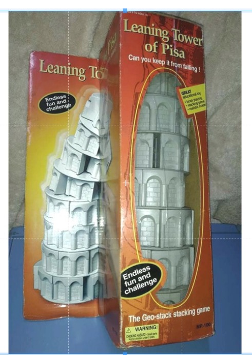 (Stacking game - 13 inches) 1999 Vintage Neloco Leaning Tower of Pisa ...