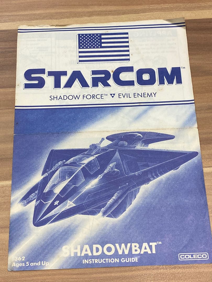 Starcom Shadowbat Instructions, Hobbies & Toys, Memorabilia ...