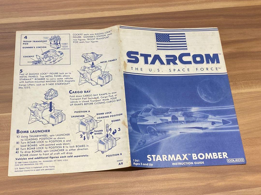 Starcom Starmax Bomber Instructions, Hobbies & Toys, Memorabilia ...