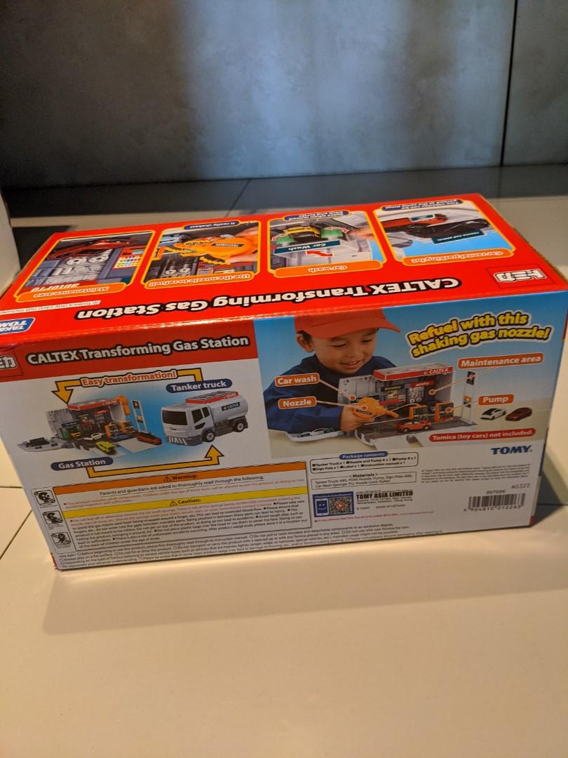 Tomica Caltex Transforming Gas Station, Hobbies & Toys, Toys & Games on ...