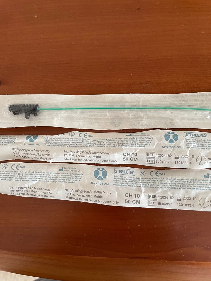 Unomedical feeding tube, Health & Nutrition, Medical Supplies & Tools ...