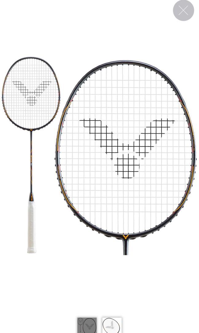 VICTOR DRIVE X 7K BADMINTON RACKET - BLACK, Sports Equipment, Sports ...