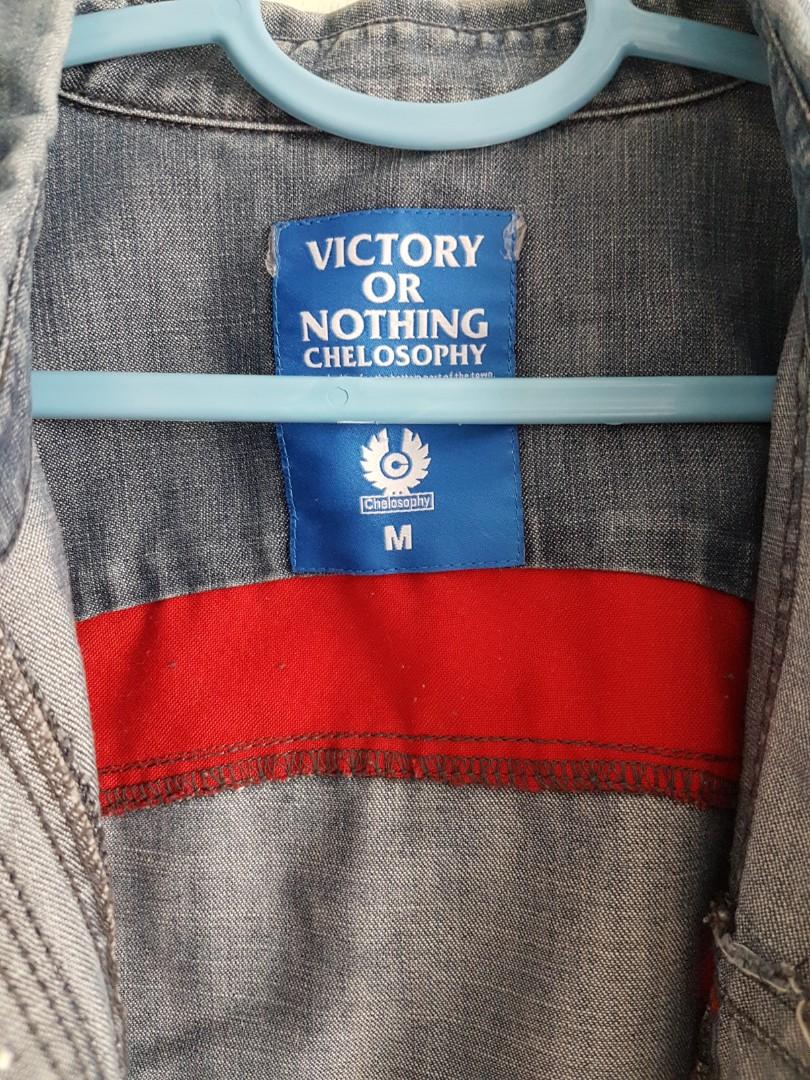 Victory or Nothing Chelosophy Denim Jacket, Men's Fashion, Coats ...