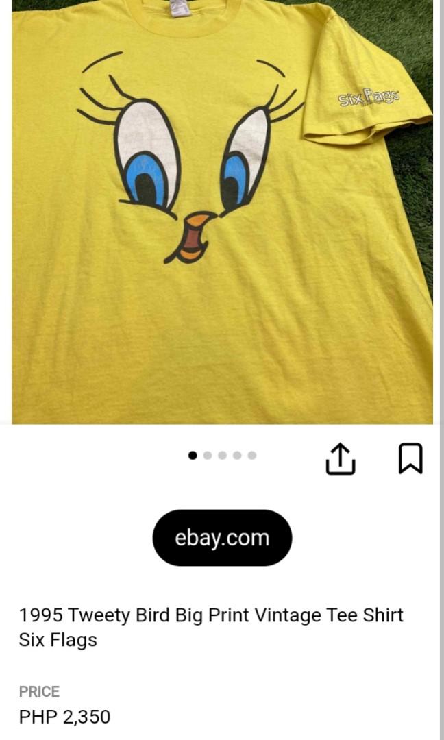Vintage 1995 six flag Tweety bird shirt, Men's Fashion, Tops & Sets ...