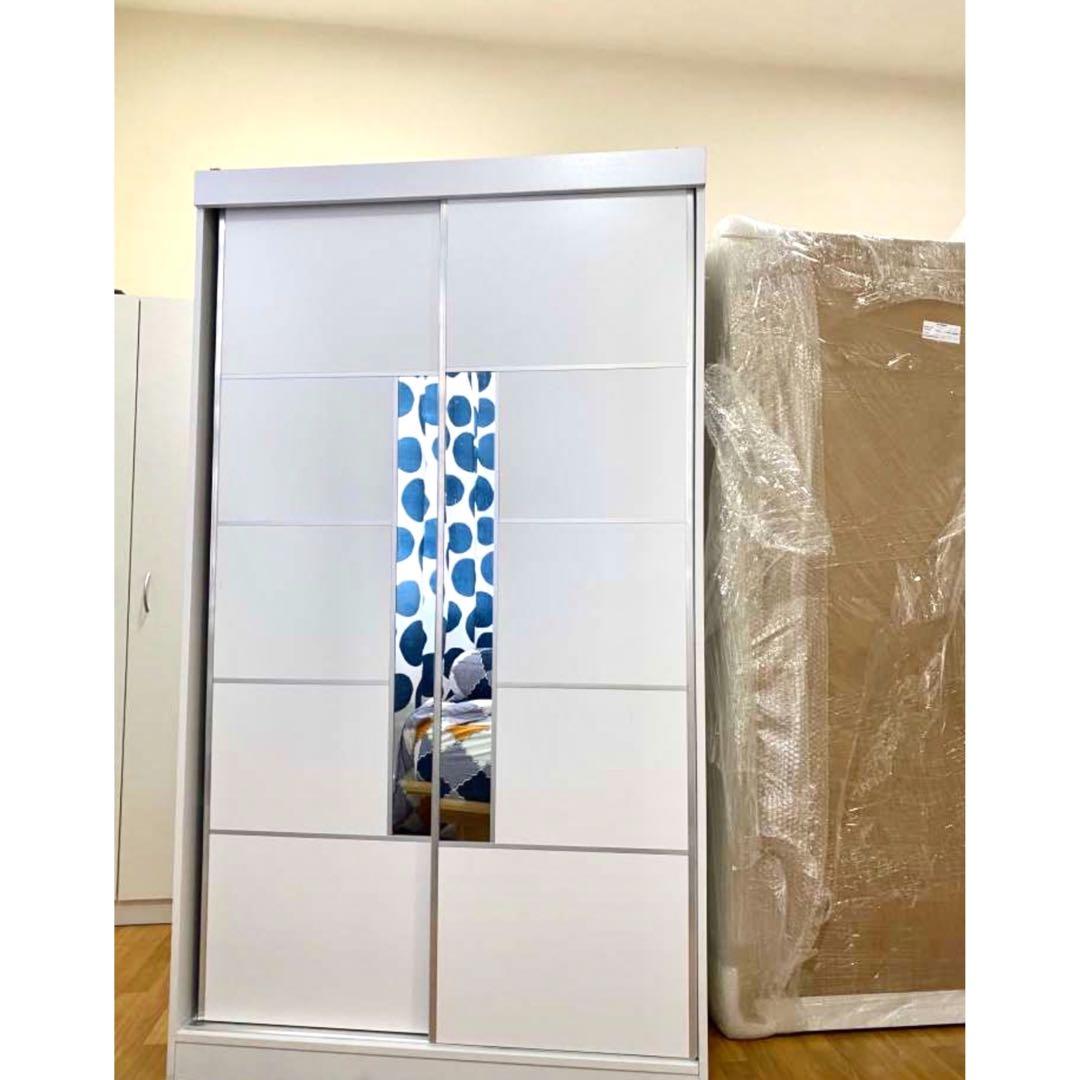 Wardrobe Almari Sliding Door, Furniture & Home Living, Furniture on ...
