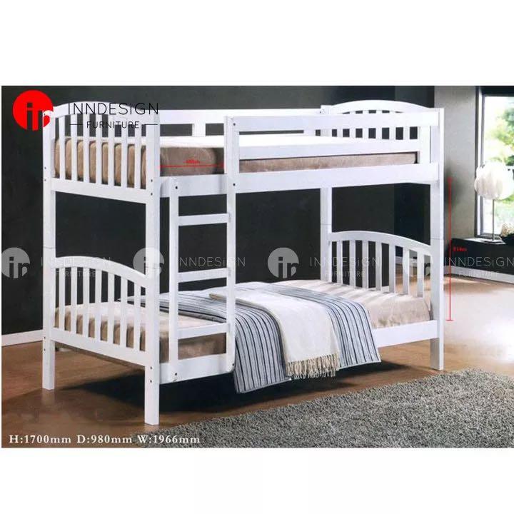 wood Double Decker Bed Ladder Position Can Be Change, Furniture & Home ...