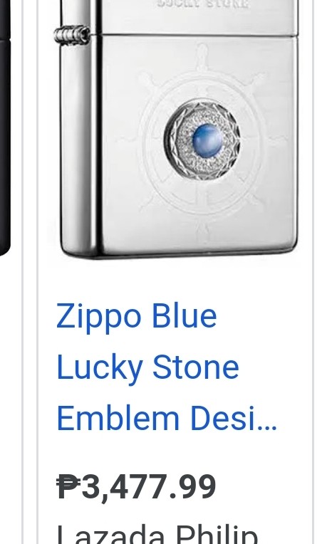 ZIPPO LUCKY STONE EMBLEM ORIGINAL LIGHTER, Everything Else, Others on Carousell