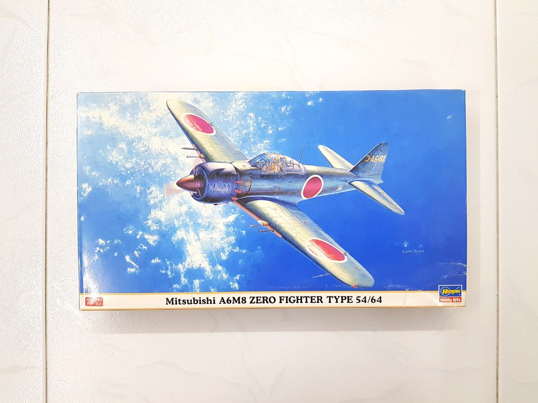 1/48 #09821 Hasegawa IJA Japanese Fighter Mitsubishi A6M8 Zero Type 54/ ...