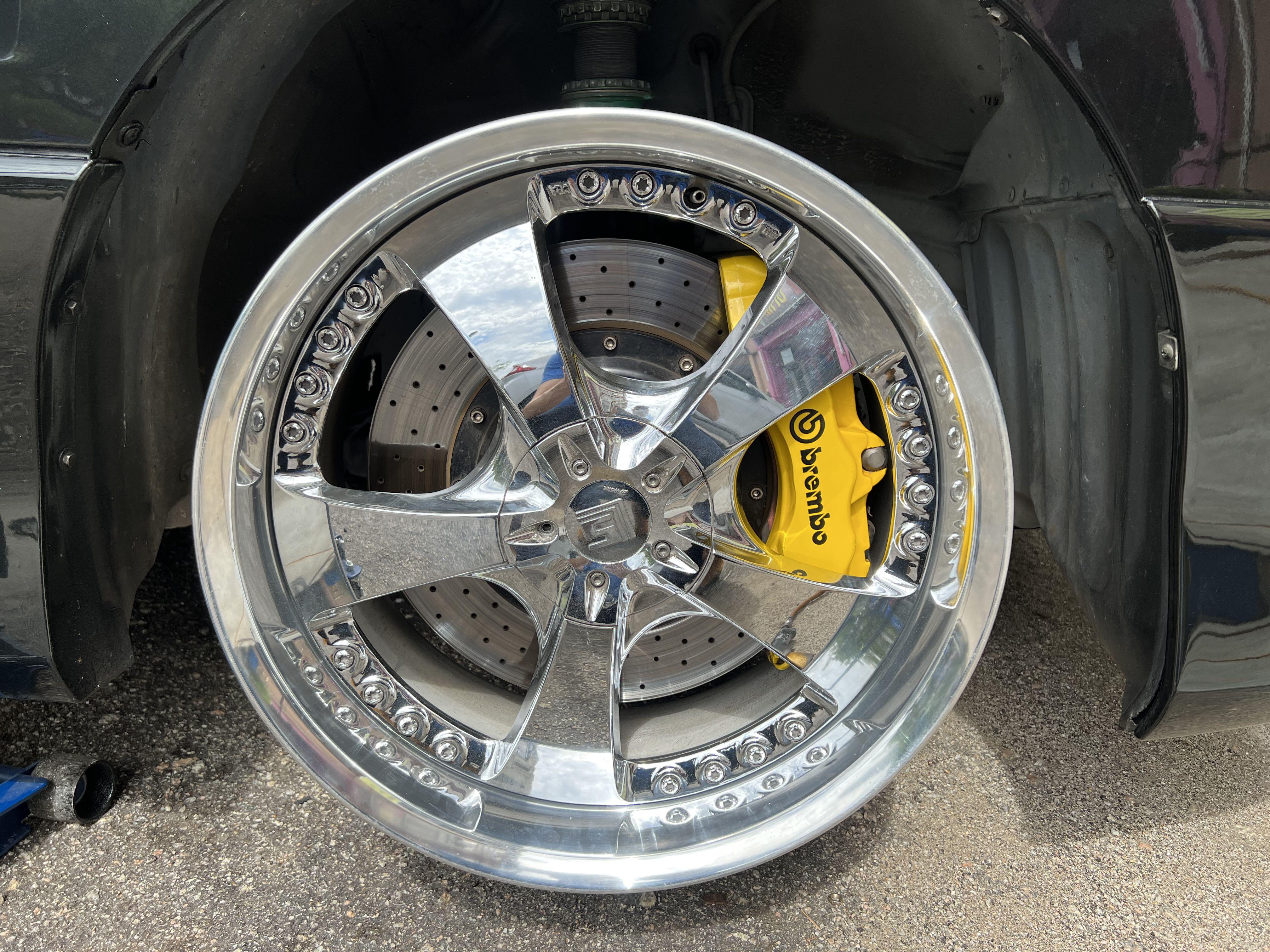 19 Work Ls 105 super chrome japan rim FR Rare spec deep lip original ...