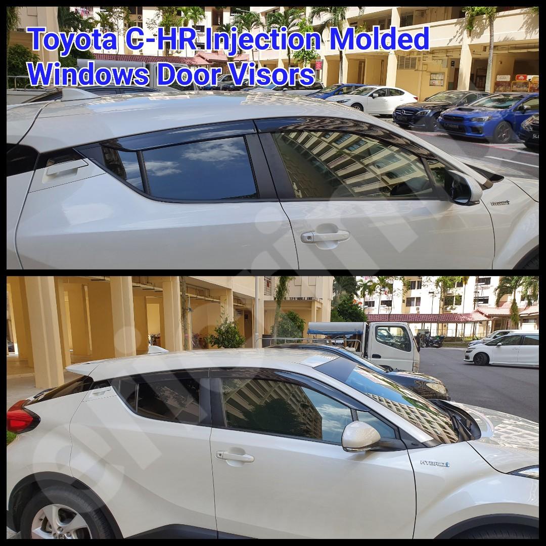 2017-2020 Toyota CHR Injection Molded Door Window Visors, Car ...