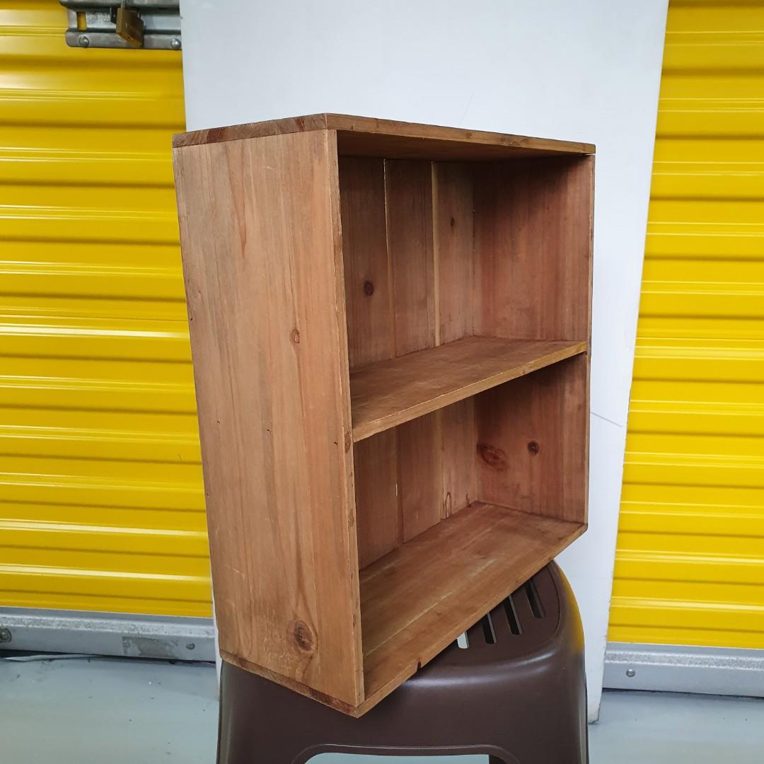 2 tier wooden shelf, Furniture & Home Living, Furniture, Shelves ...