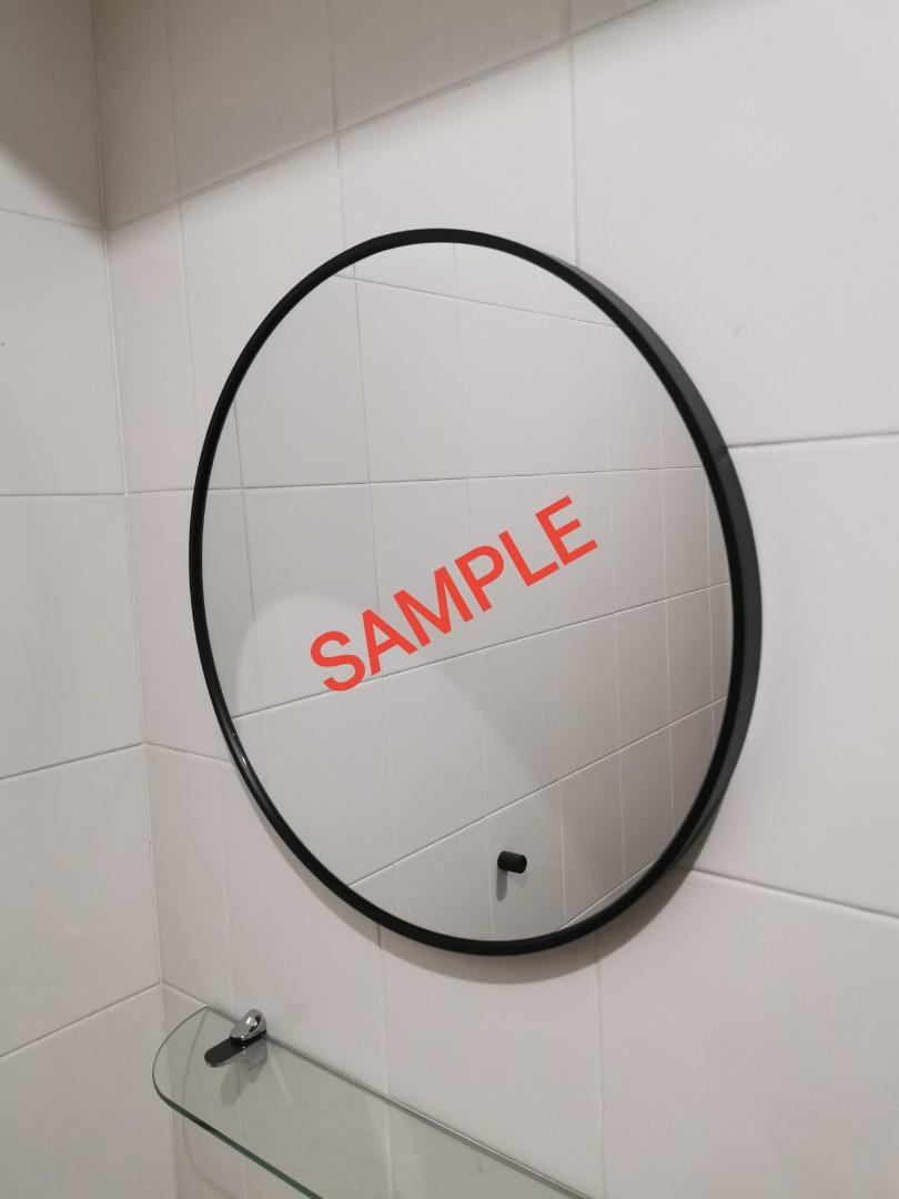 50cm Round Mirror, Furniture & Home Living, Home Decor, Mirrors on ...