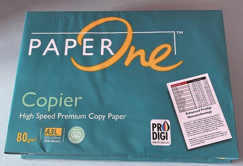 A3 PaperOne 80gsm High Speed Premium Copy Paper, Hobbies & Toys ...