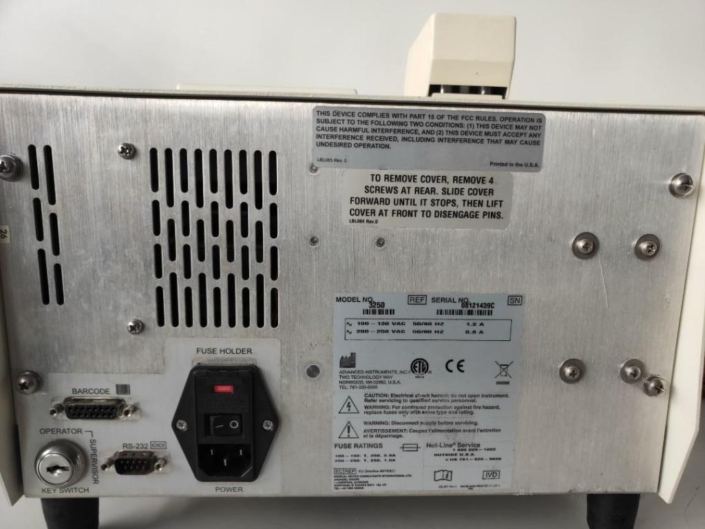 Advanced Instruments 3250 Osmometer for sale @ $1200 each, Everything ...