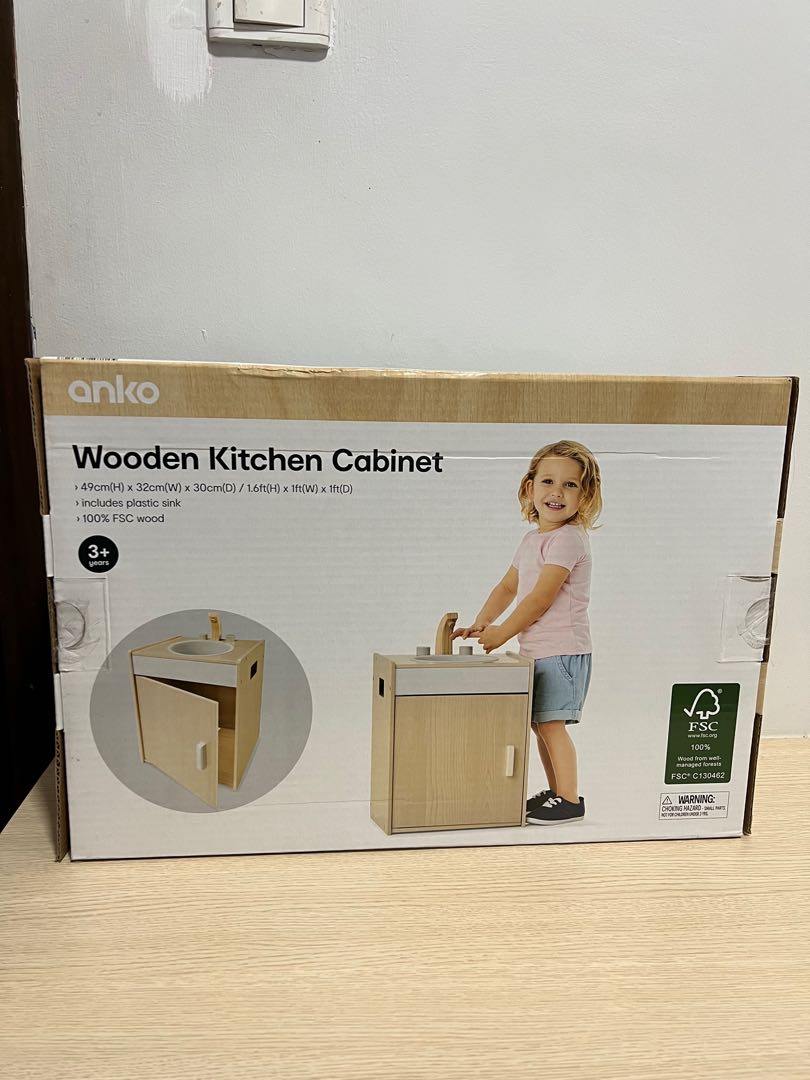 Anko Wooden Kitchen Cabinet, Babies & Kids, Infant Playtime on Carousell