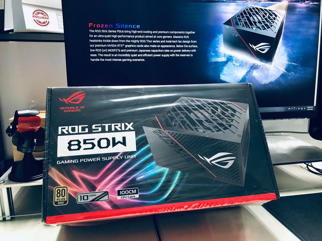 Asus ROG Strix 850W 80 Gold Plus, Computers & Tech, Parts & Accessories ...
