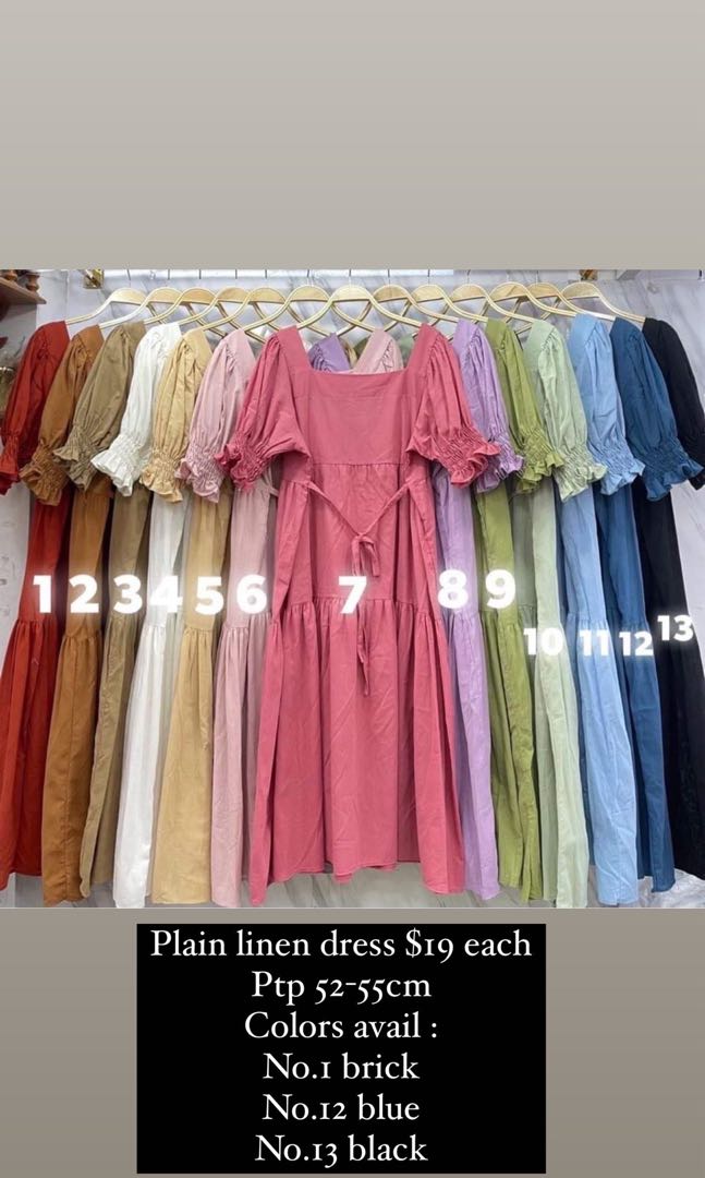 Basic linen dress, Women's Fashion, Dresses & Sets, Dresses on Carousell