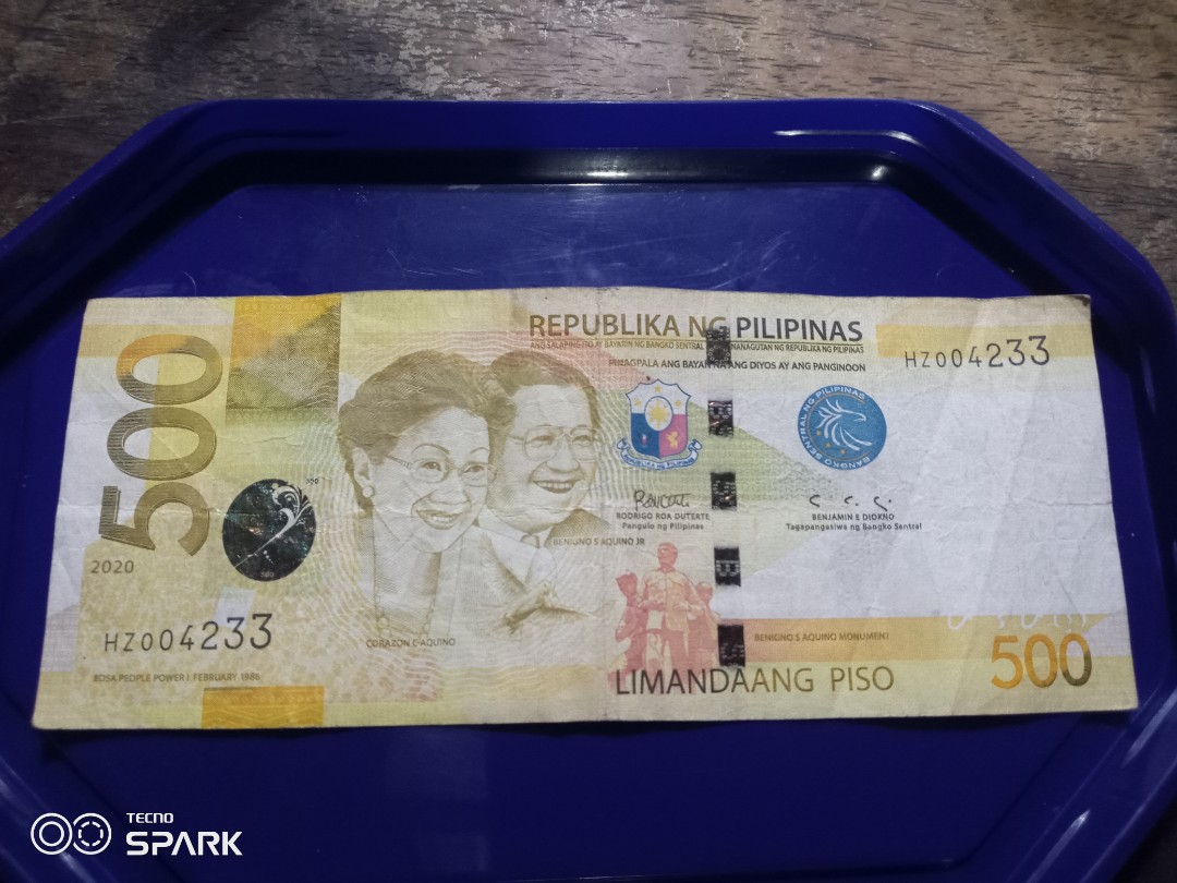 BINARY LOW SERIAL PhP500 BANKNOTE, Hobbies & Toys, Memorabilia ...