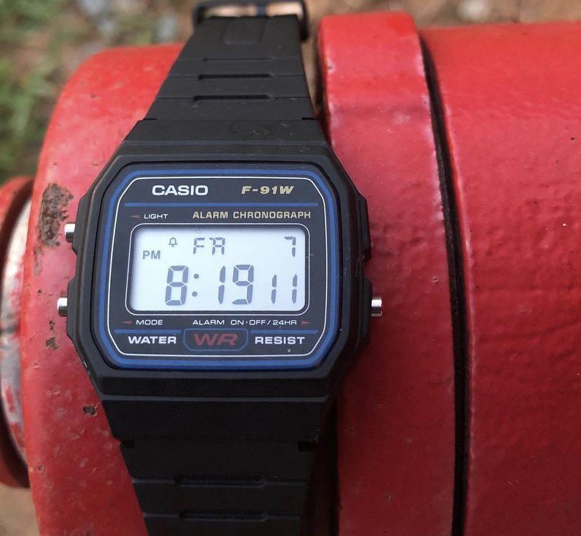 Casio F91 Vintage Digital Quartz Watch F91W-1 Brand New, Men's Fashion ...