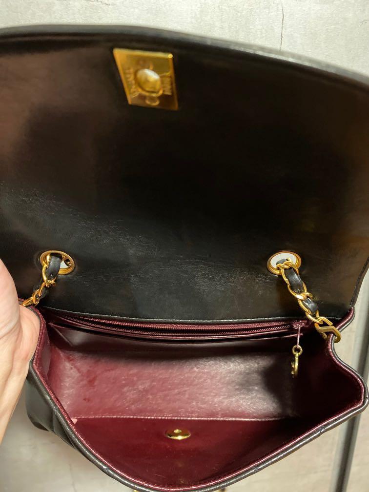 Chanel Diana lamb skin black bag, Women's Fashion, Bags & Wallets ...