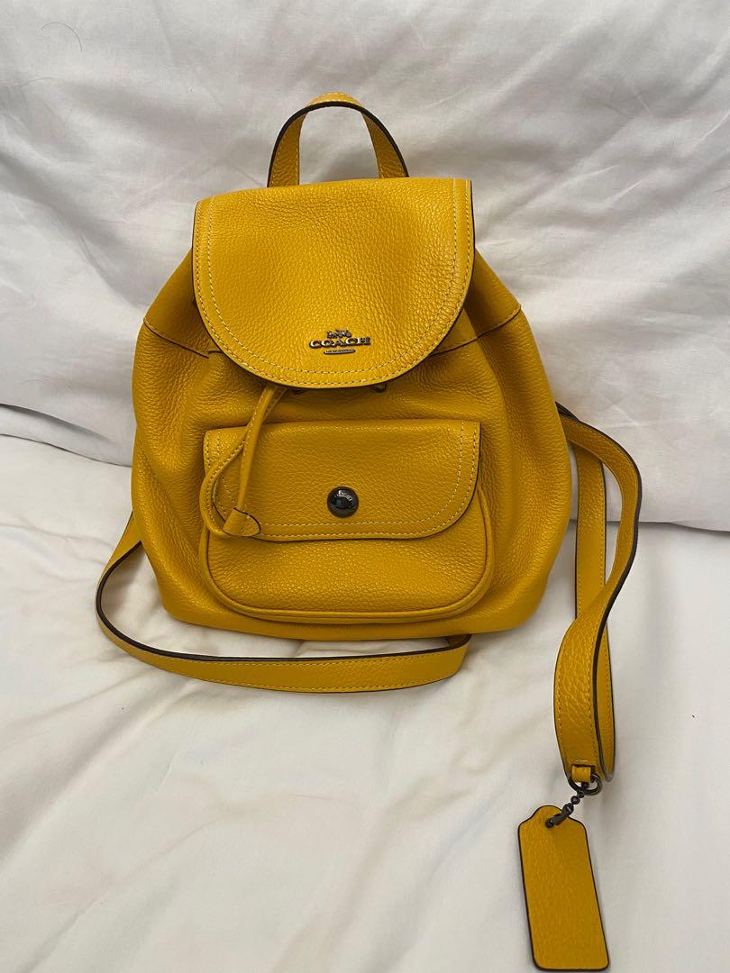 Coach Pebble leather backpack, Women's Fashion, Bags & Wallets ...