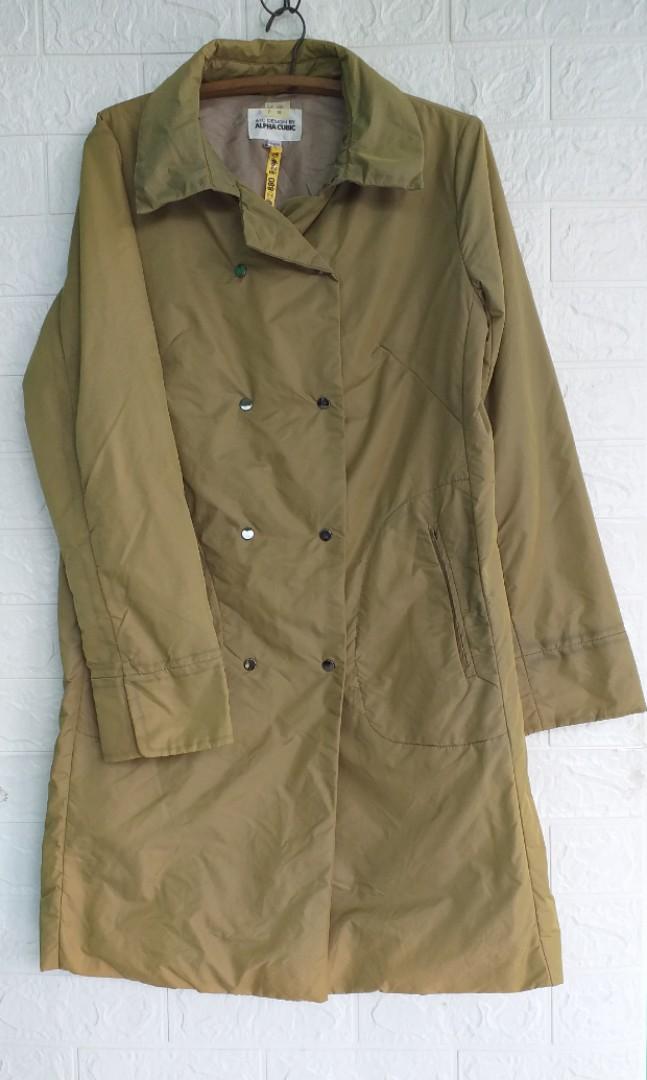coat parasut alpha cubic hijau army, Fesyen Wanita, Pakaian Wanita ...