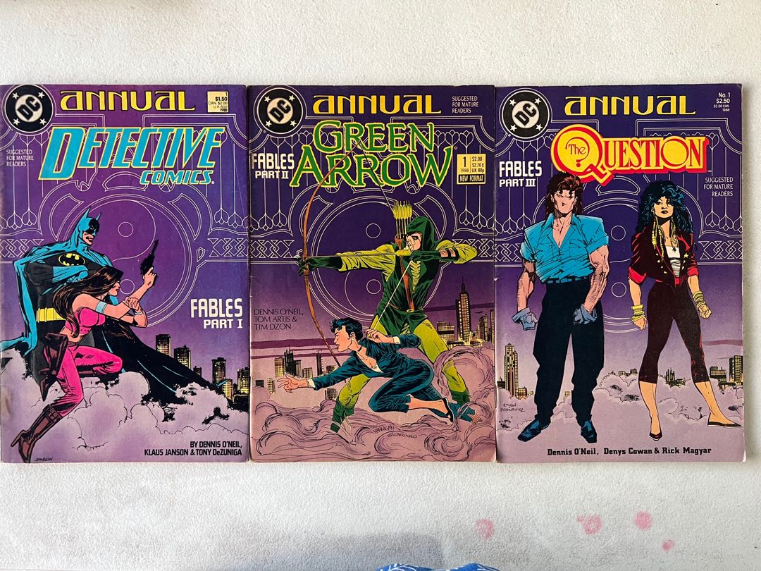 Comics - Marvel Annual Fables (Part 1-3) Detective Comics, Green Arrow ...
