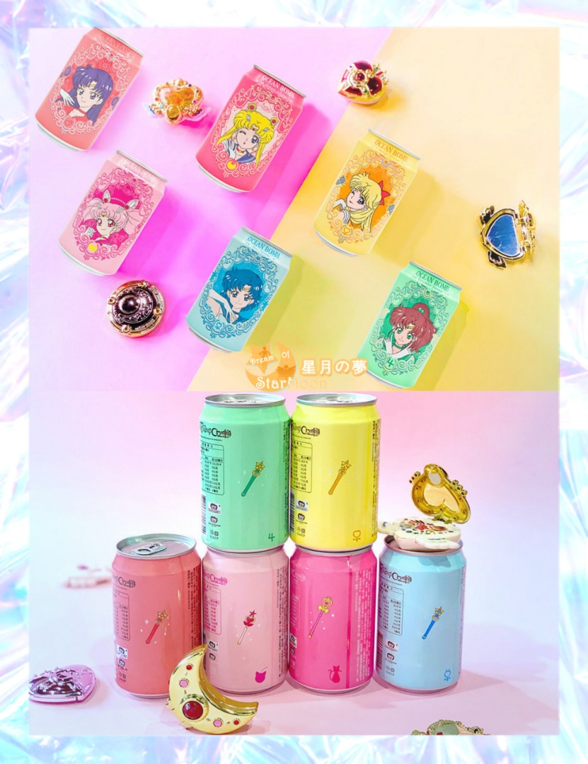 【預訂】美少女戰士Crystal台灣限定汽泡水 sailor moon chibimoon mercury mars jupiter ...