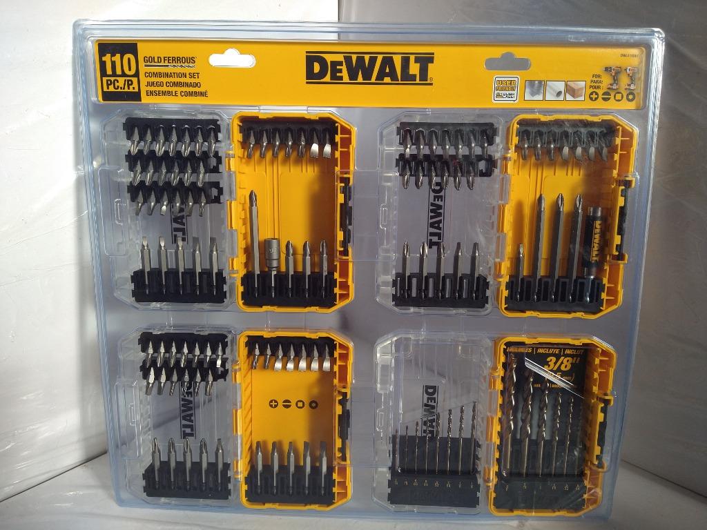 Dewalt Gold Ferrous 110-Piece Screwdriver Bit Set Drill/Driver ...
