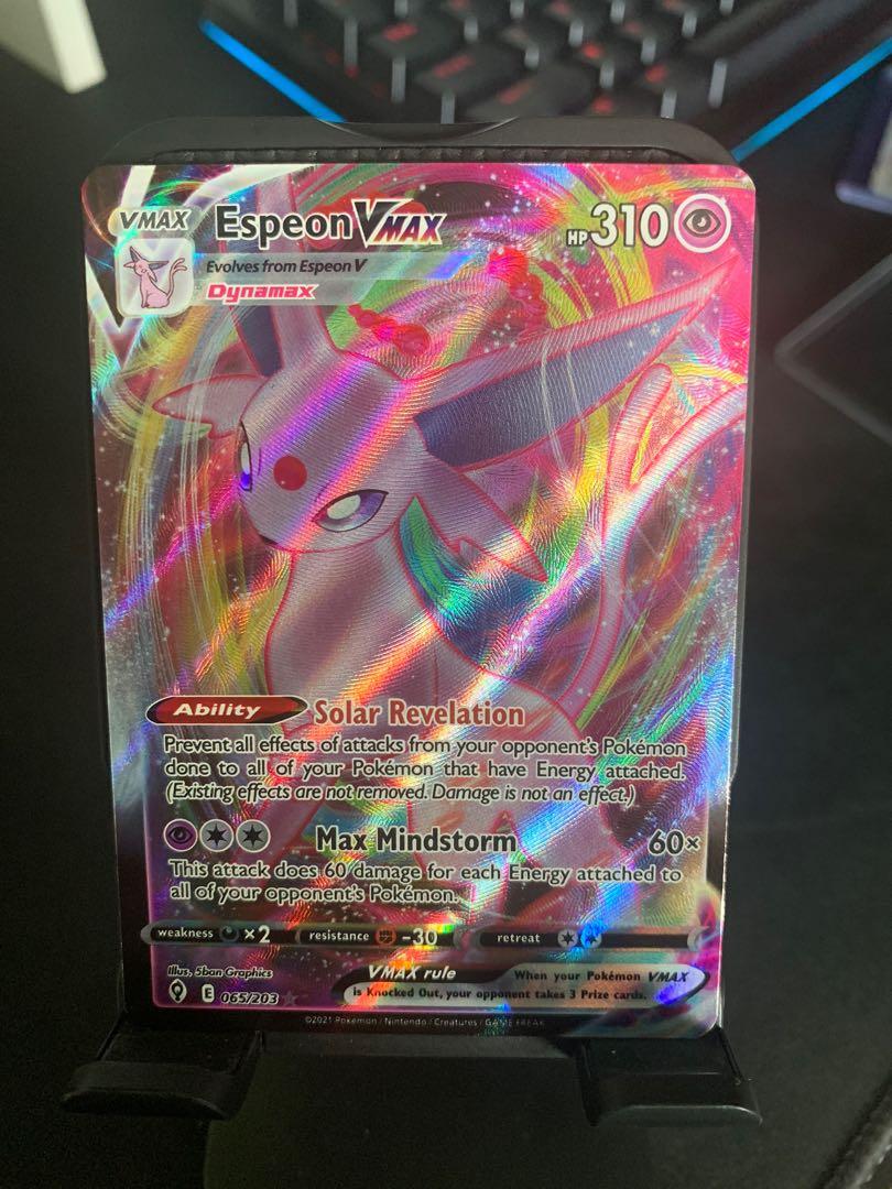 Espeon Vmax | Pokemon Cards TCG Evolving Skies, Hobbies & Toys, Toys ...
