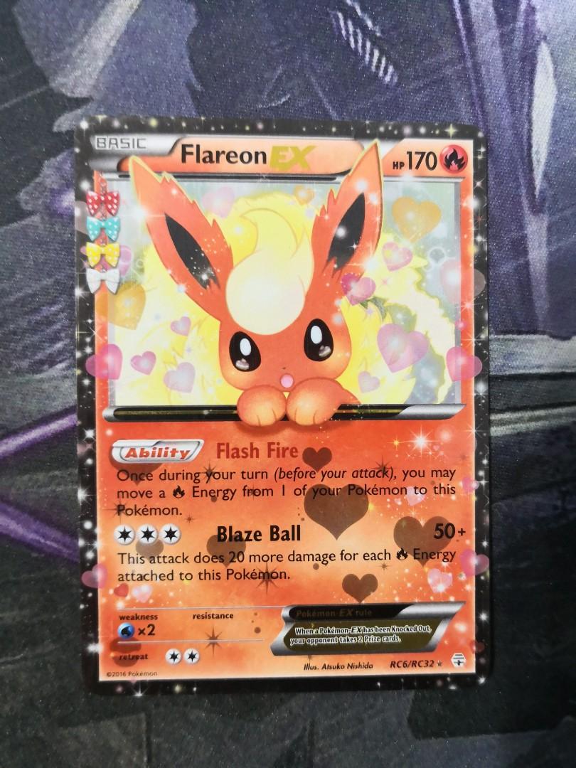 Flareon EX Non-Full Art Radiants Collection 20th Anniversary ...