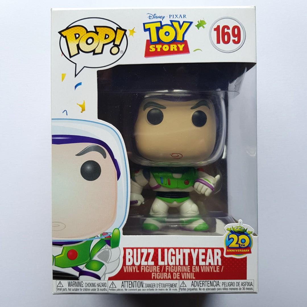 Funko Pop! Buzz Lightyear 20th Anniversary (169) - Toy Story, Hobbies ...