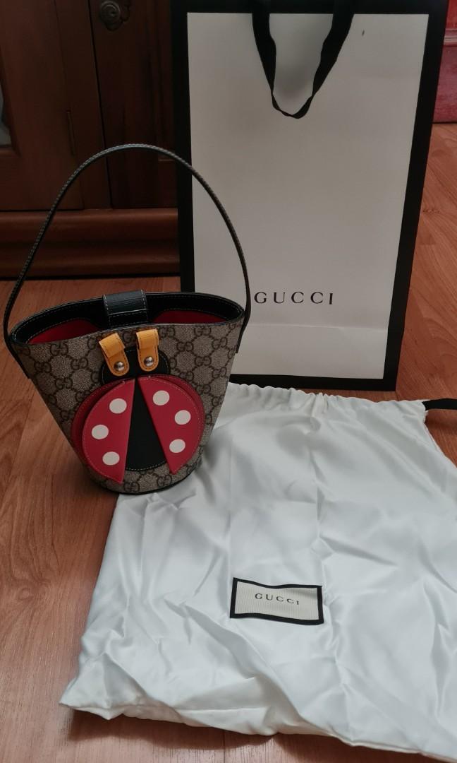 Gucci Children Ladybug Bucket Bag, Luxury, Bags & Wallets on Carousell