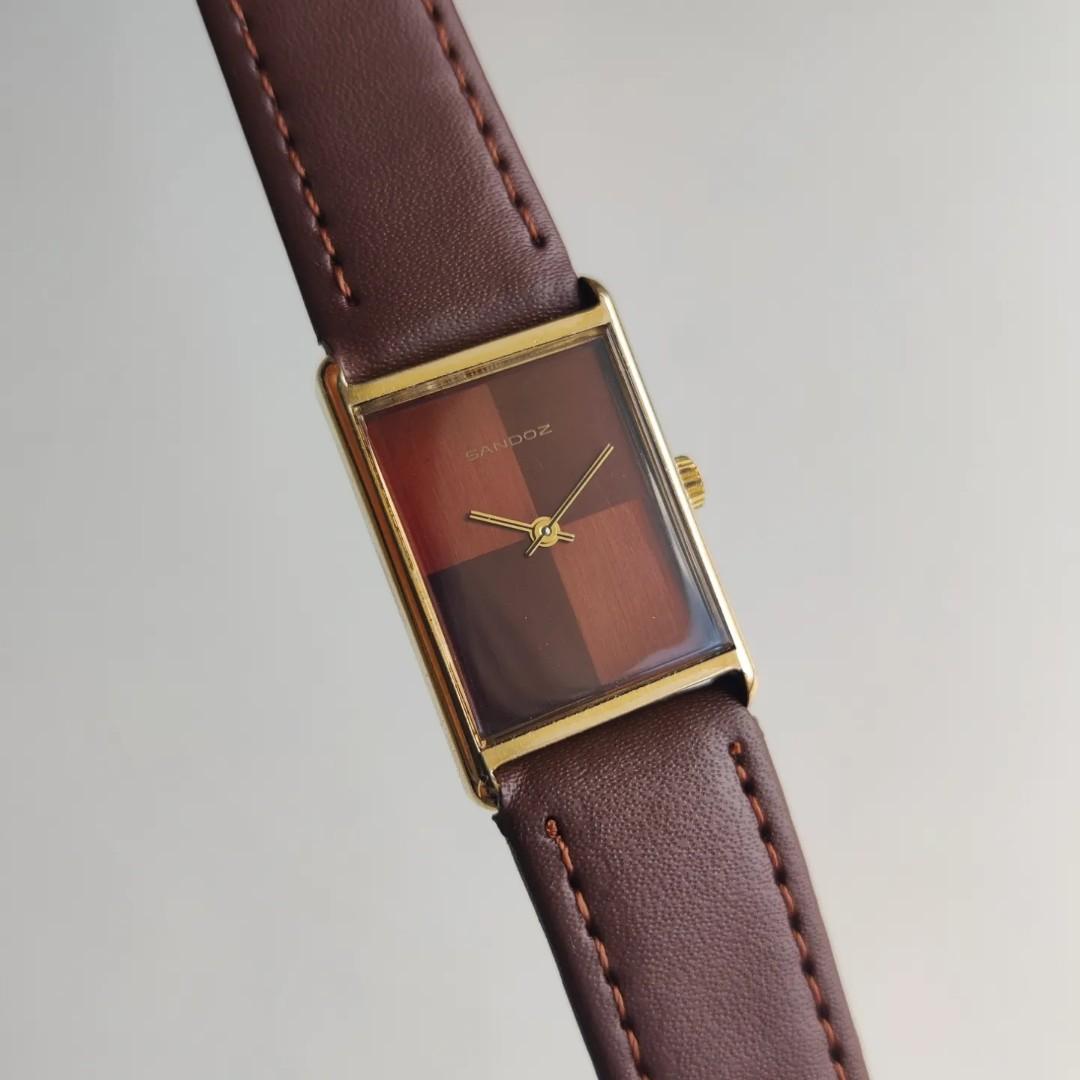 Handwinding Sandoz Tank, Luxury, Watches on Carousell