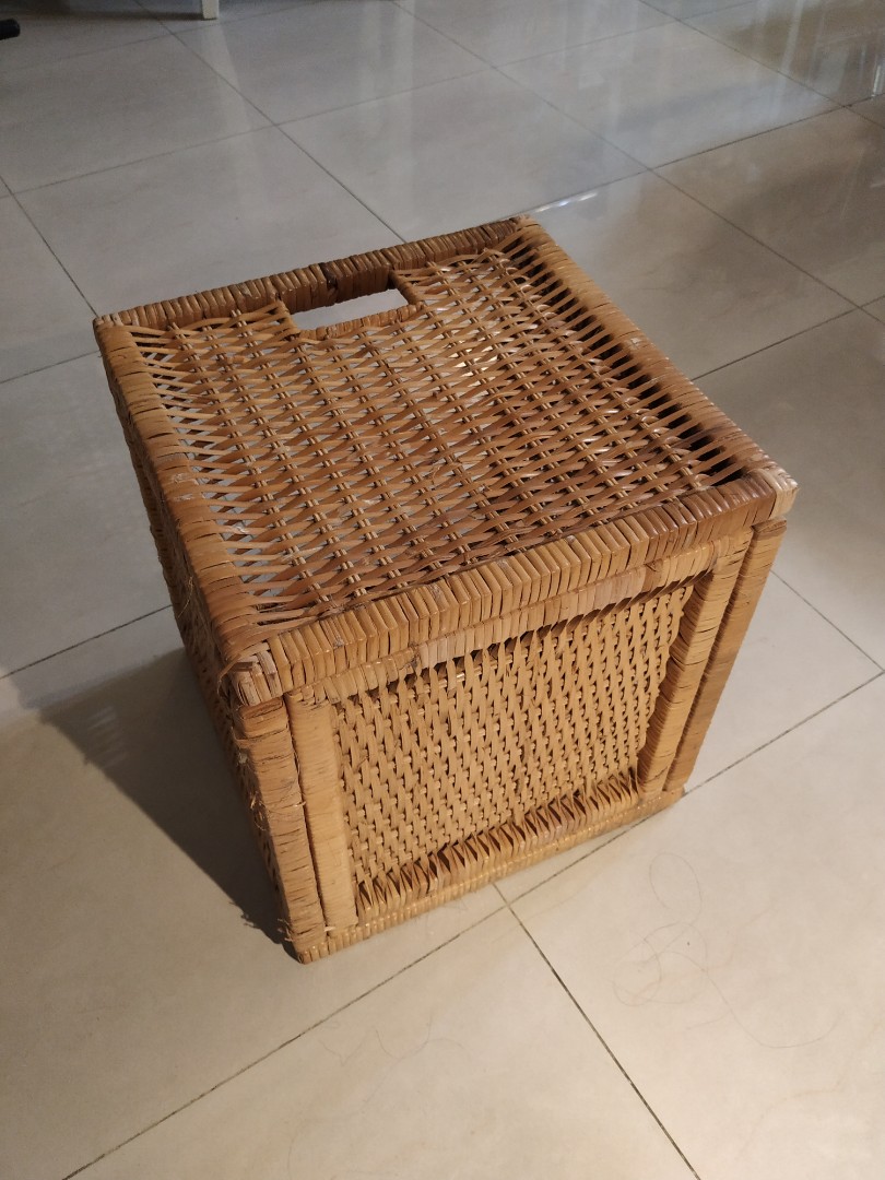 Ikea Rattan Basket Storage, Furniture & Home Living, Home Improvement ...