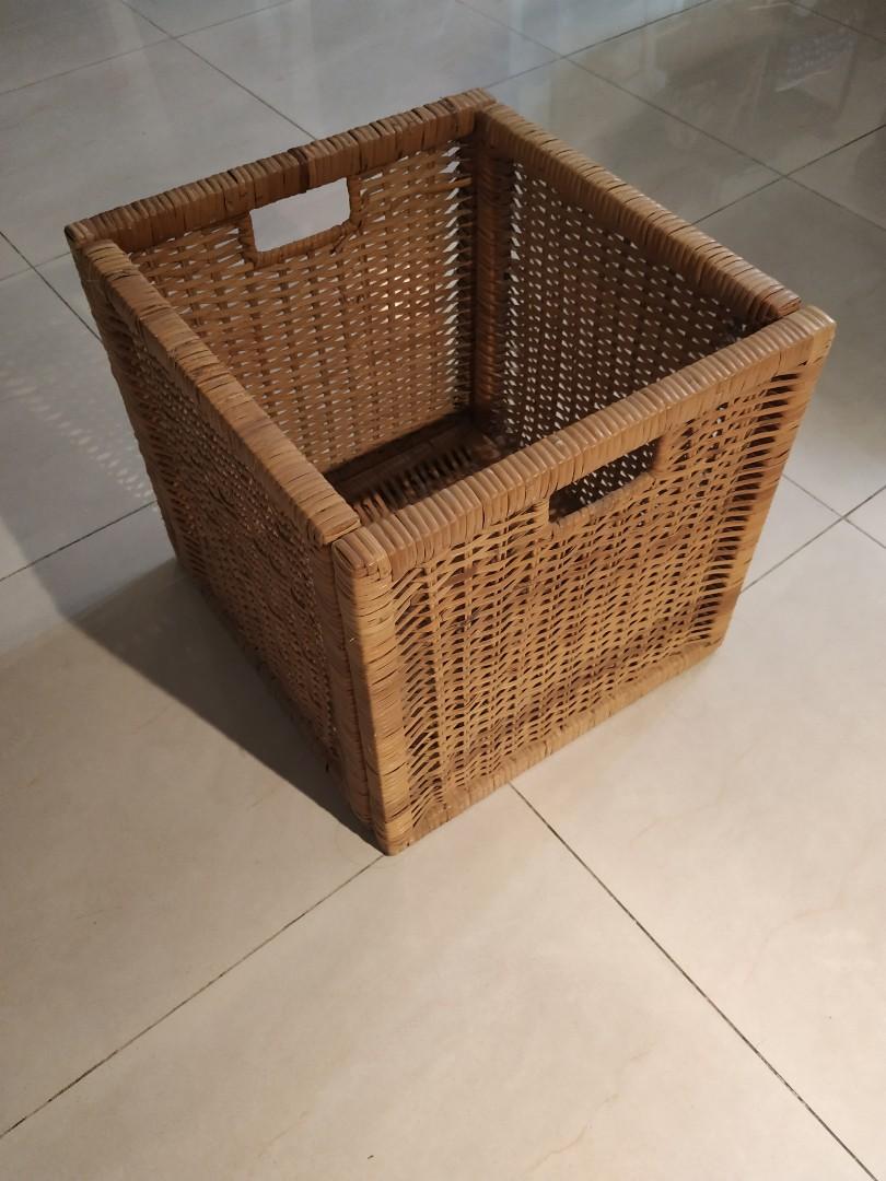 Ikea Rattan Basket Storage, Furniture & Home Living, Home Improvement ...