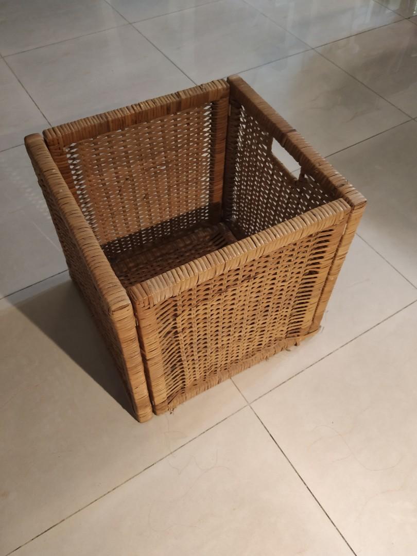 Ikea Rattan Basket Storage, Furniture & Home Living, Home Improvement ...