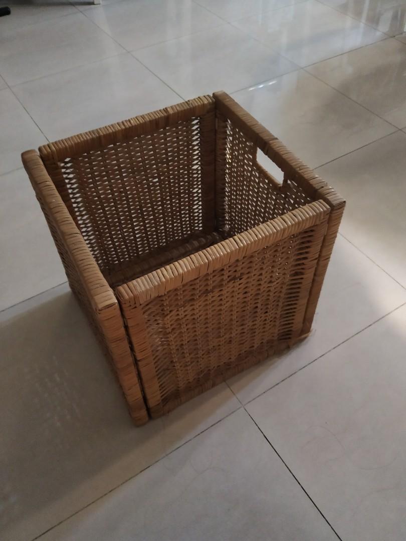 Ikea Rattan Basket Storage, Furniture & Home Living, Home Improvement ...