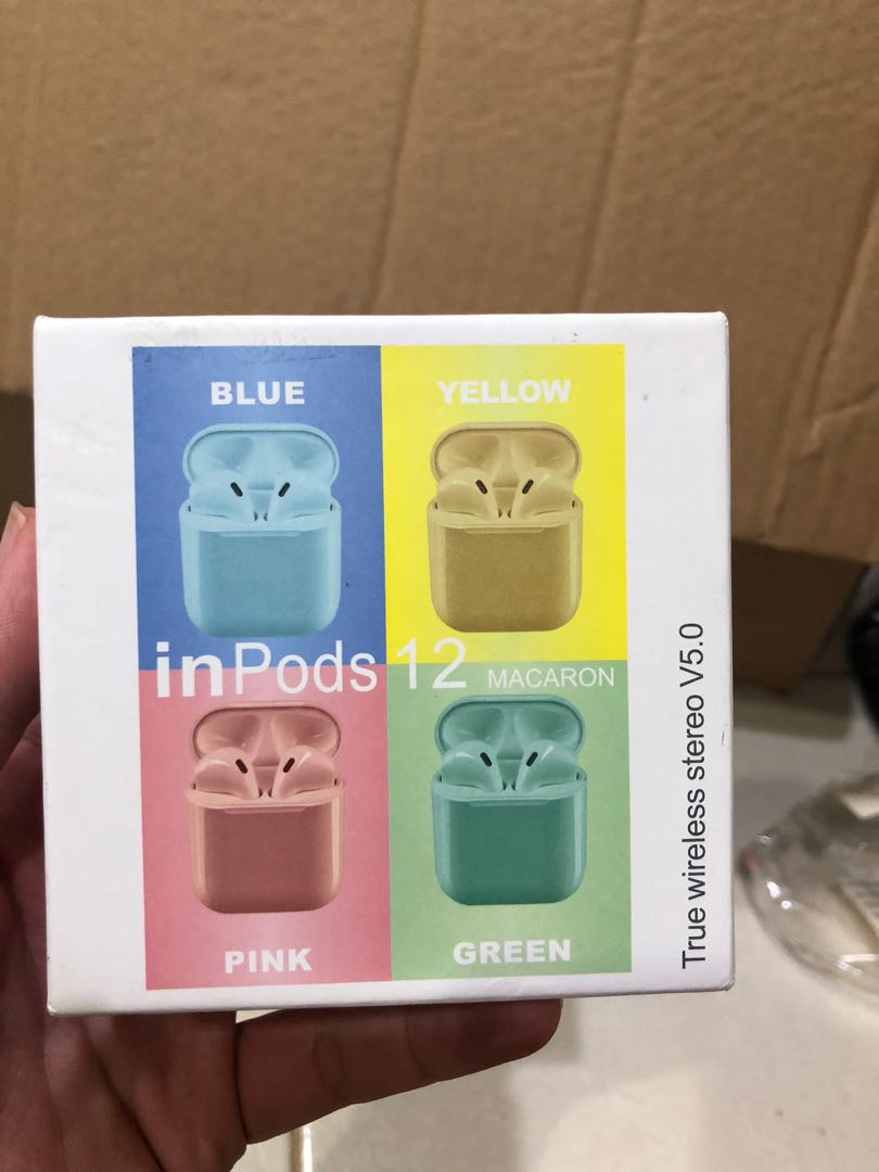 Inpods 12 warna pink baru, Elektronik, Audio di Carousell