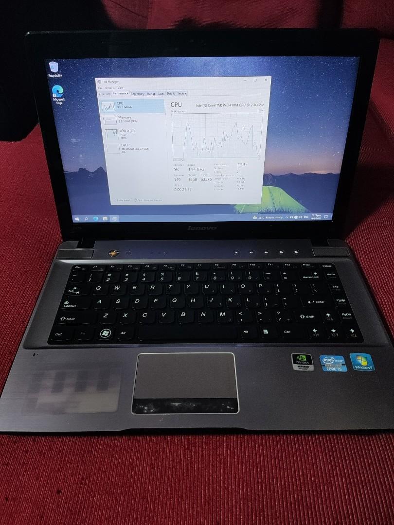 Lenovo IdeaPad Z470 laptop i5-2410M @ 2.3Ghz 4GB ram 500GB HDD cheap ...