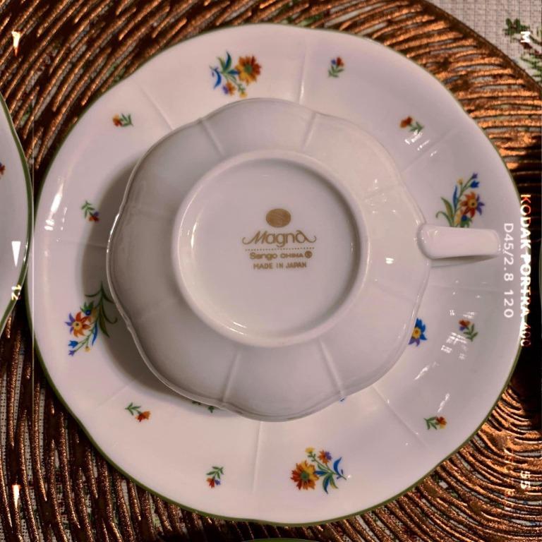 Magna Sango Porcelain Made in Japan Cup & Saucer Set, Furniture & Home ...