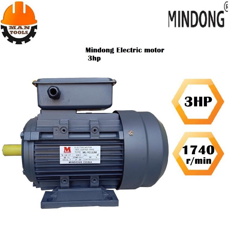 Mindong Electric motor 3hp 100% copper winding (YC112M), Commercial ...
