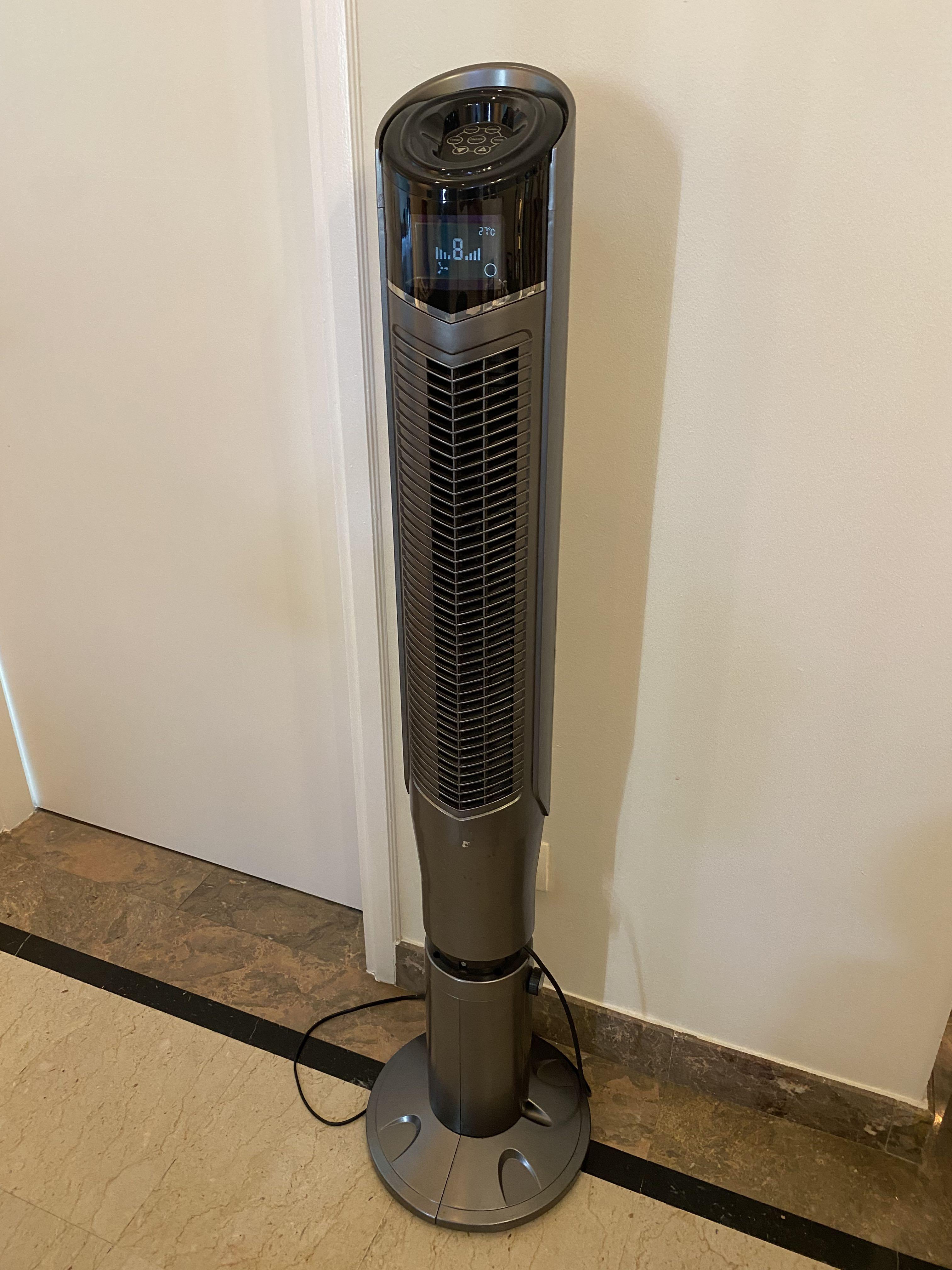 Mistral 360 standing electronic fan with remote, Furniture & Home ...